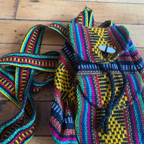 Bags | Mexican Woven Mini Backpack | Poshmark